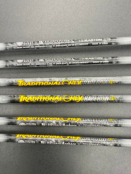 Traditional Barebow Arrows - 400 Spine – Addictive Archery